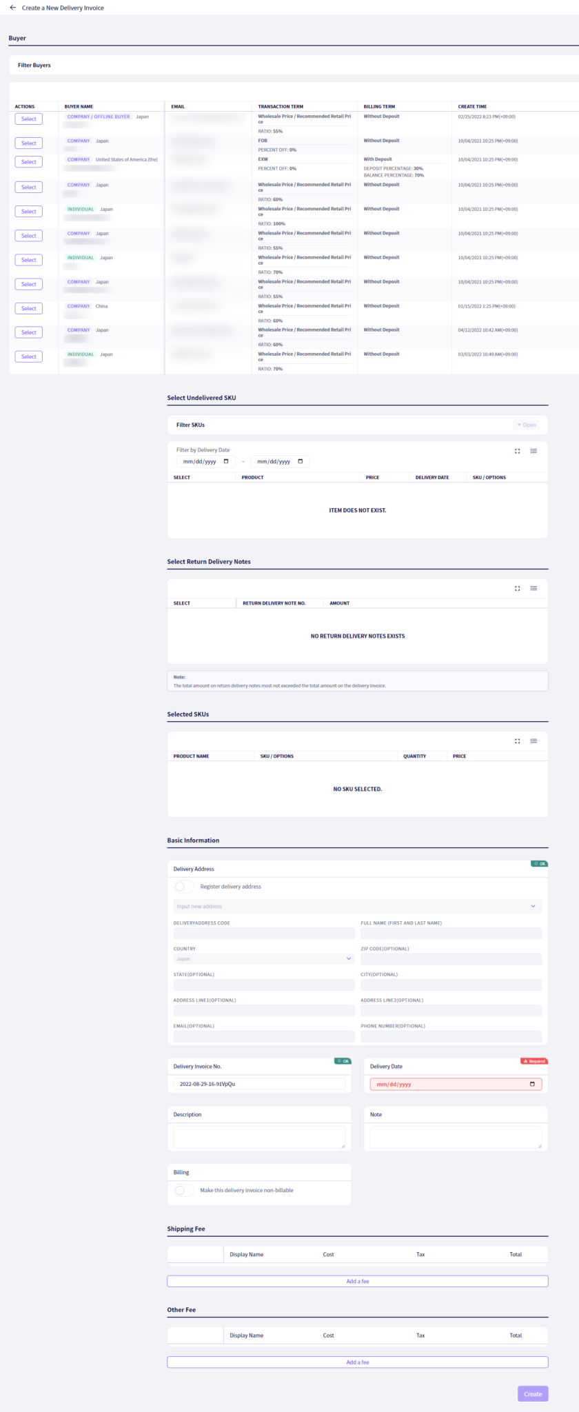 Make Delivery Invoices on DEXTRE. - DEXTRE（デクスター）
